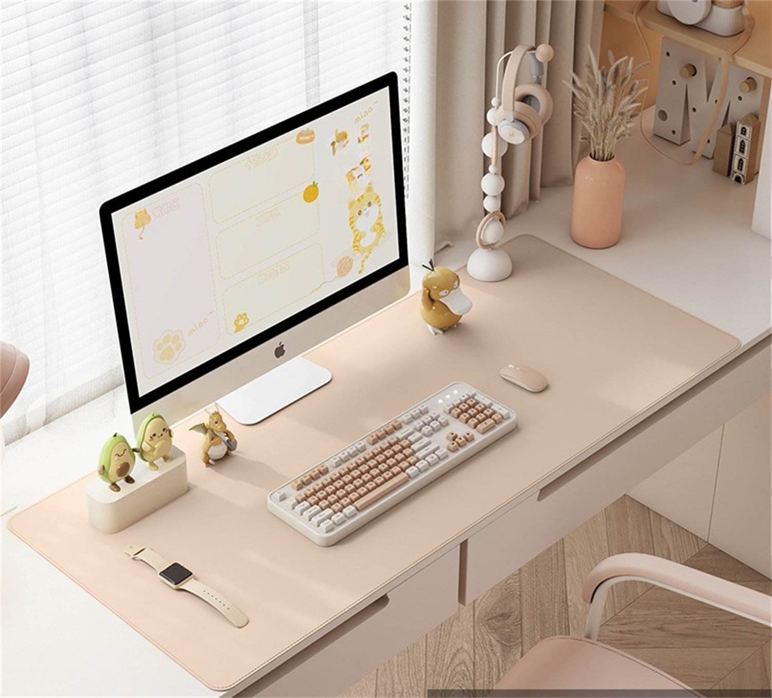 Inbox Zero Marey Leather / Faux Leather Desk Pad | Wayfair