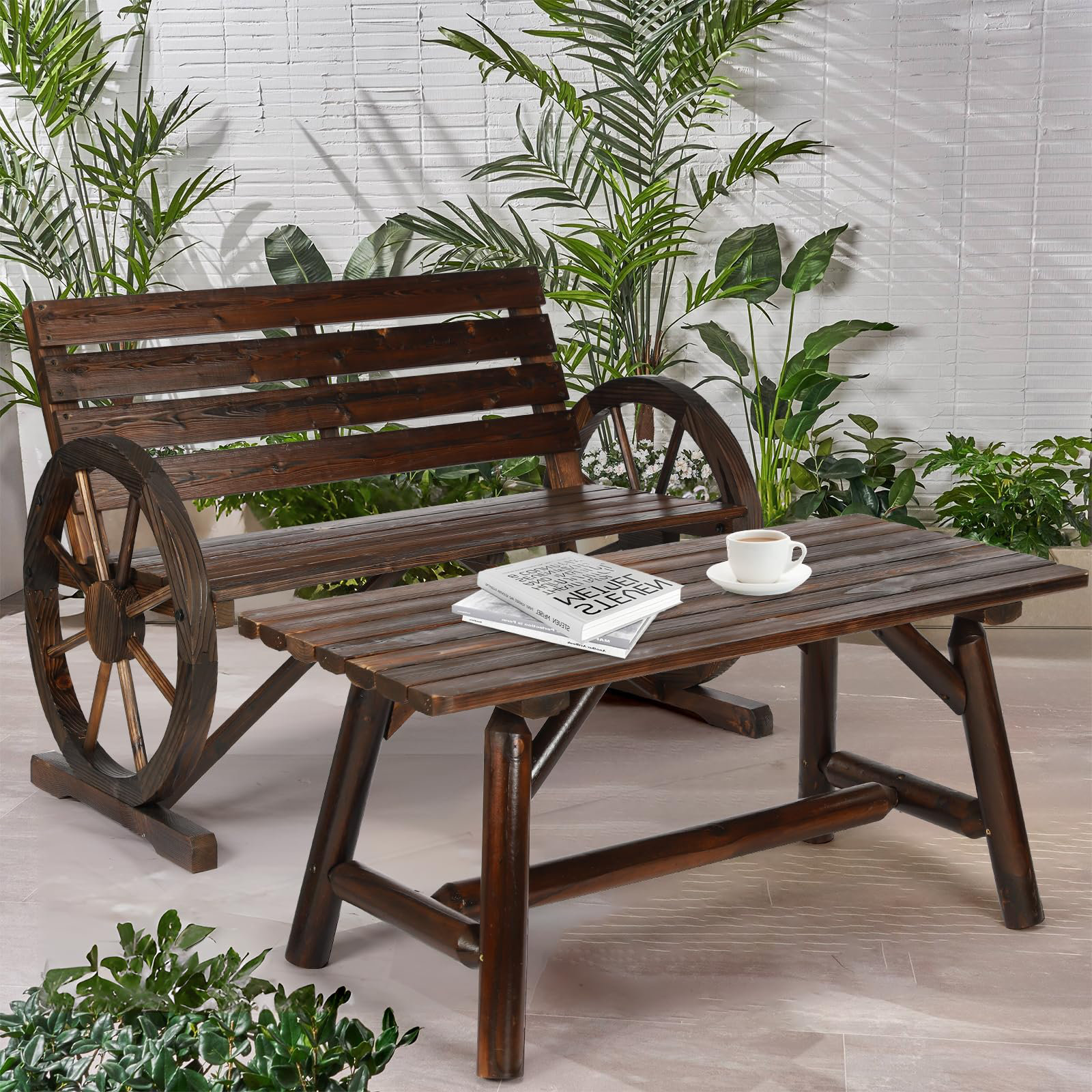 Millwood Pines Dettle 2 - Person Outdoor Seating Group | Wayfair
