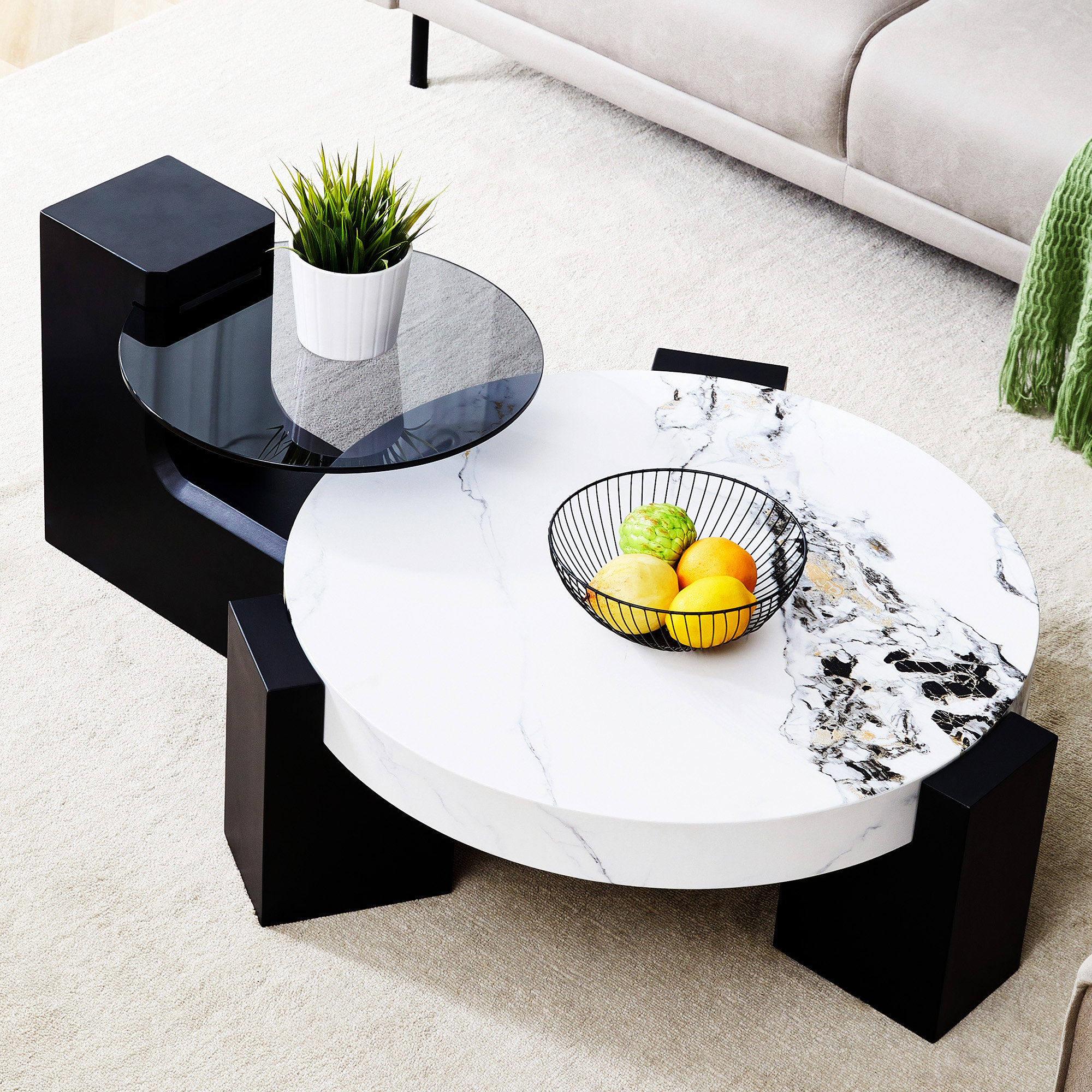 Brayden Studio® The Detachable Double-Decker Coffee Table | Wayfair