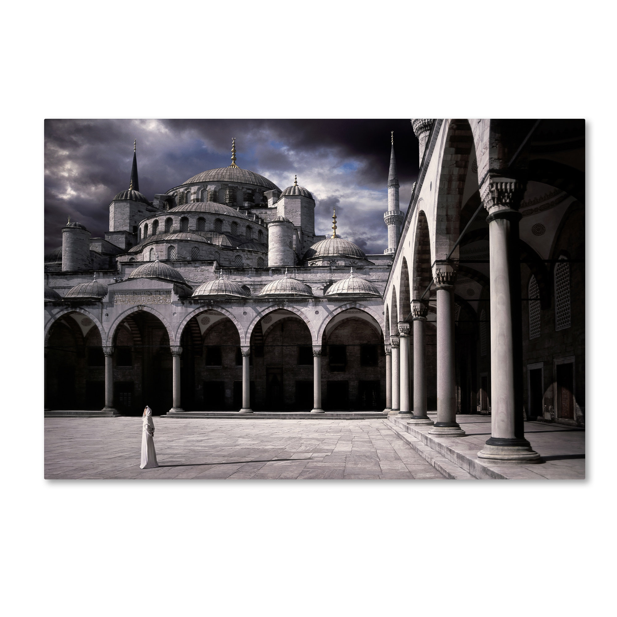 Trademark Fine Art 'Lady and the Mosque' Photographic Print on Wrapped ...