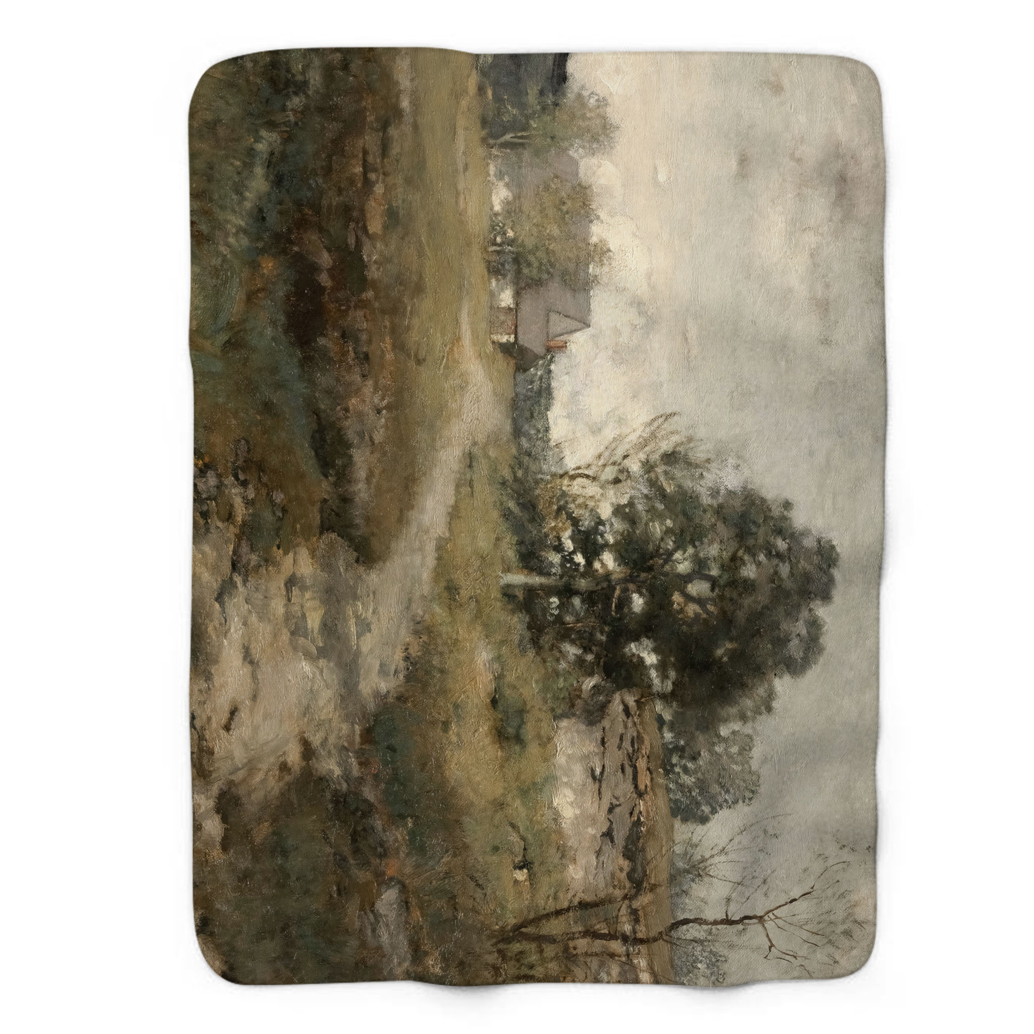 MentionedYou Vintage Countryside Canvas - 1 Piece Premium Sherp Throw ...