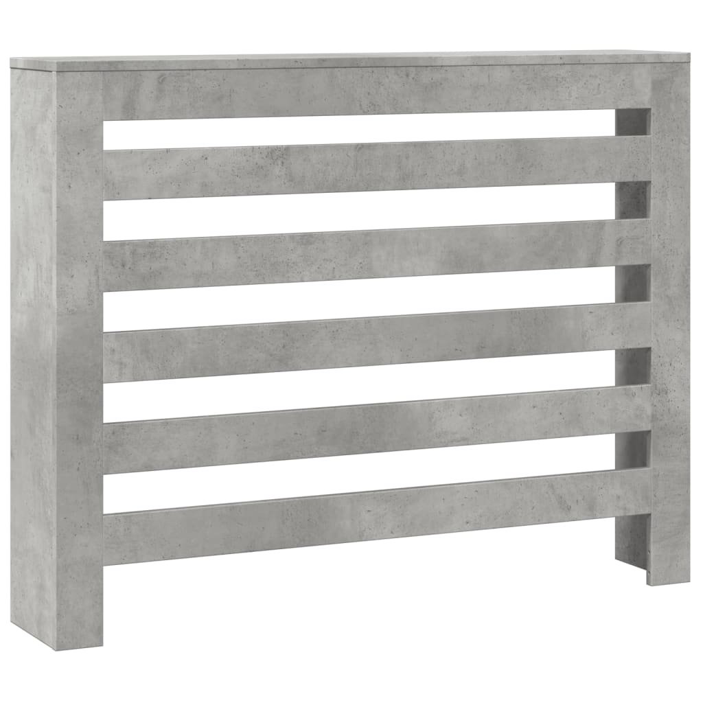 Vidaxl Radiator Cover Concrete Grey 104X20x82 Cm Engineered Wood ...