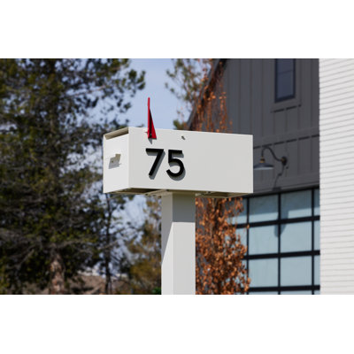 Modbox USA Modern Post Mounted Mailbox & Reviews | Wayfair