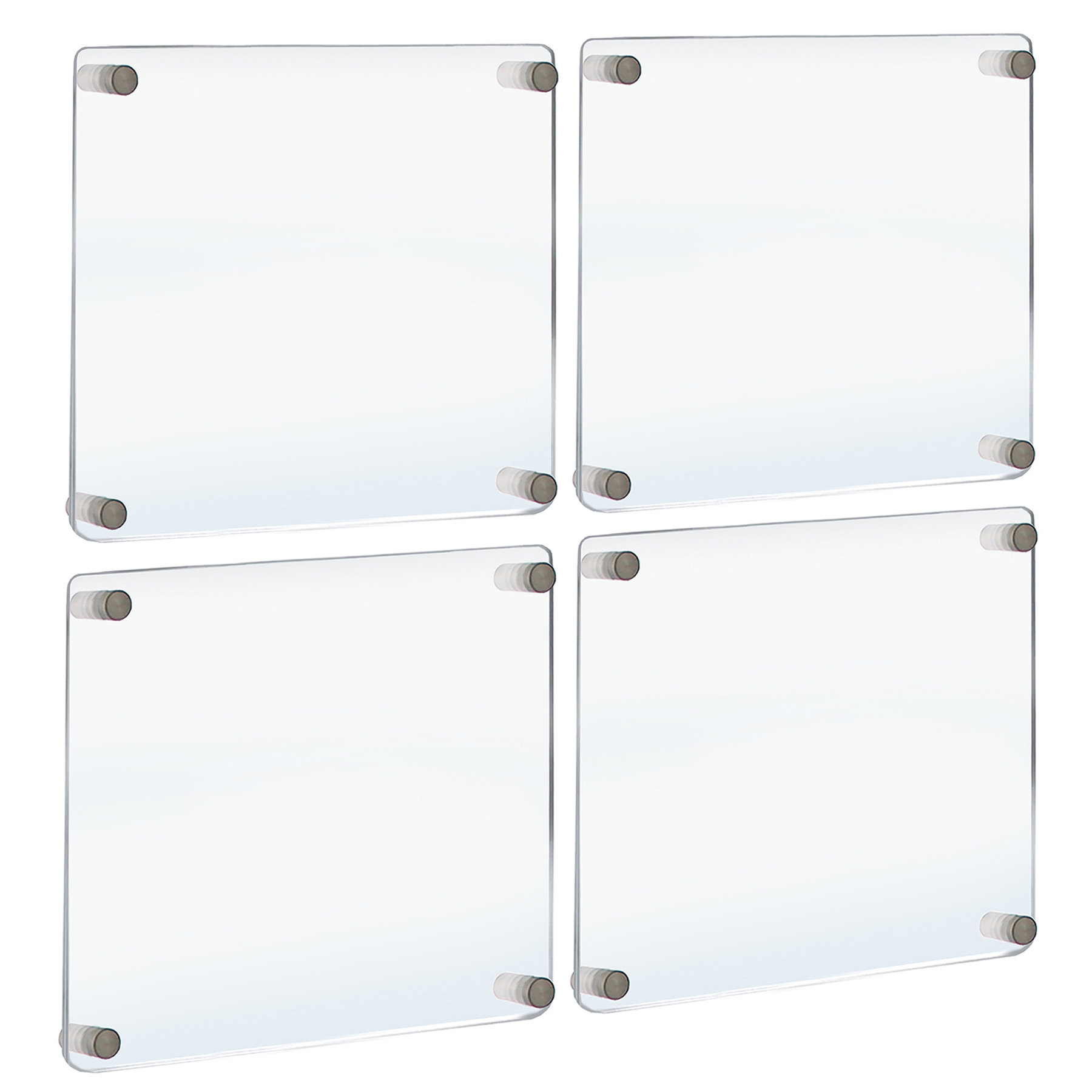 Azar Displays Floating Acrylic Gallery Wall Set of Four Floating Frames ...