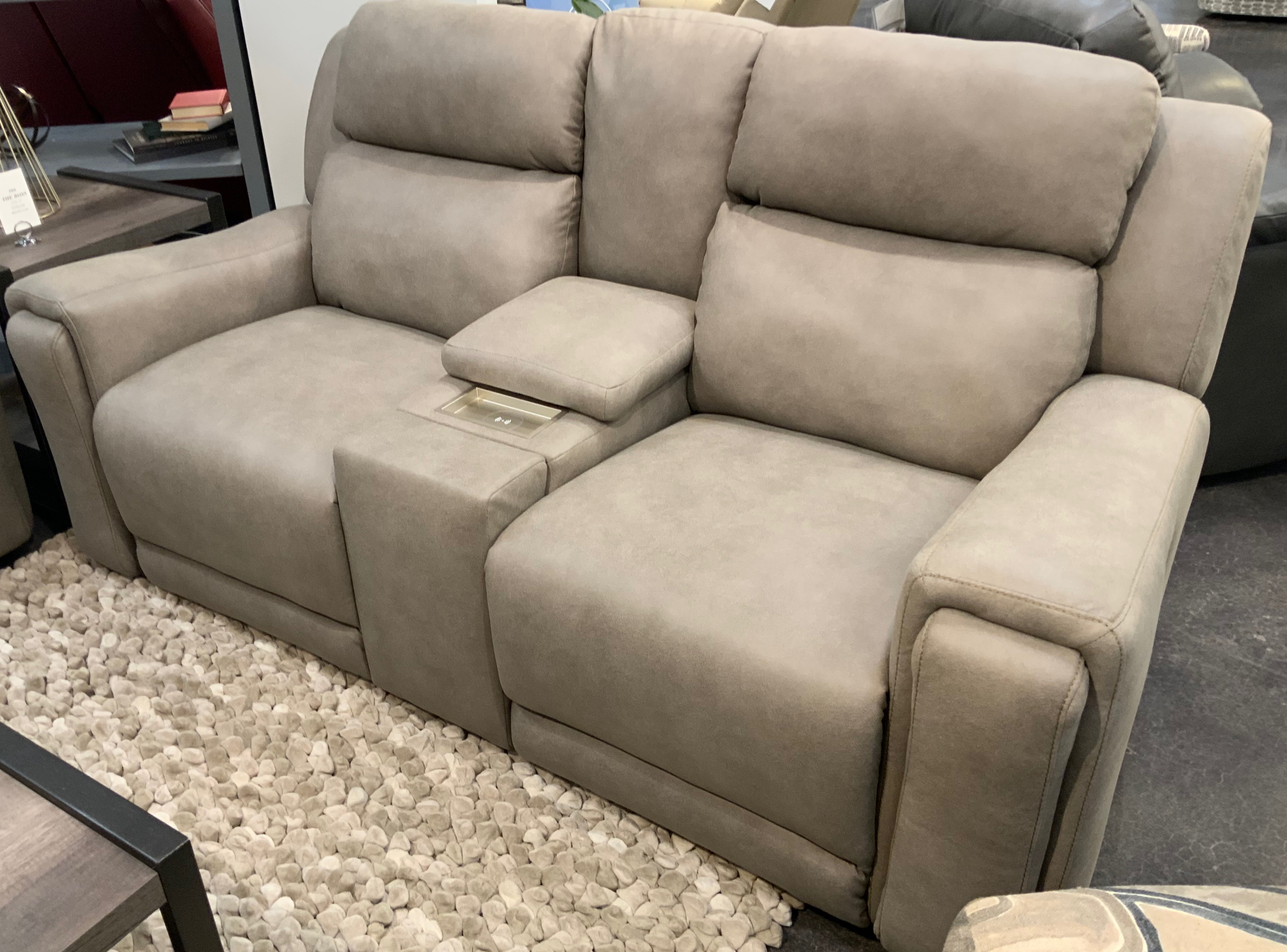 Southern Motion The Boss Triple Power Reclining Console Loveseat ...