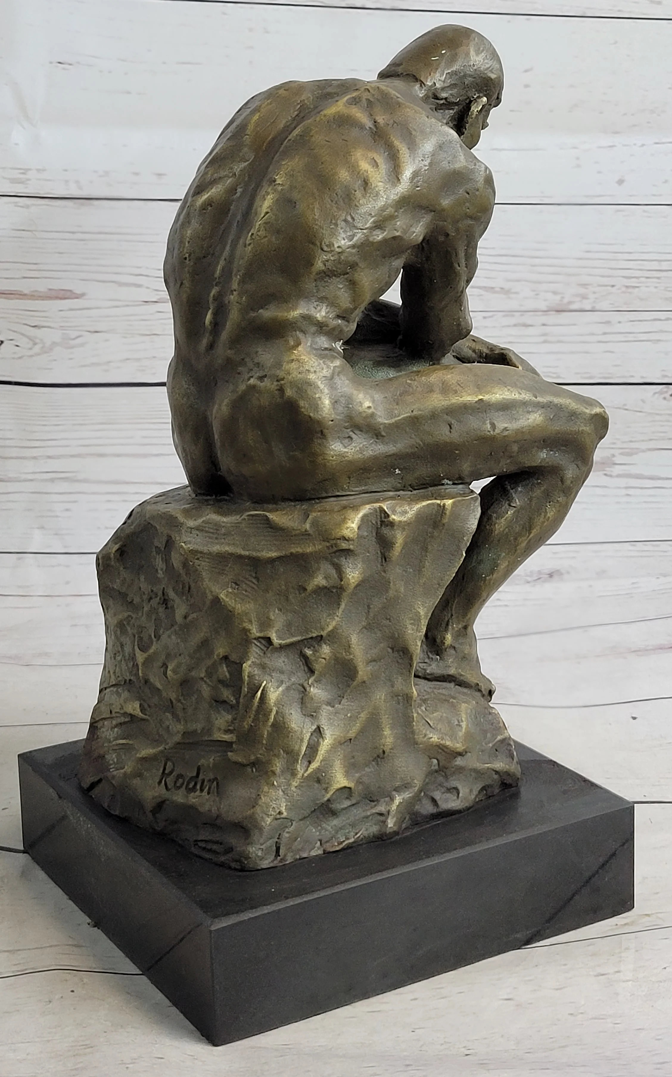 Red Barrel Studio® The Thinker Thinking Man By Auguste Rodin Bronze ...