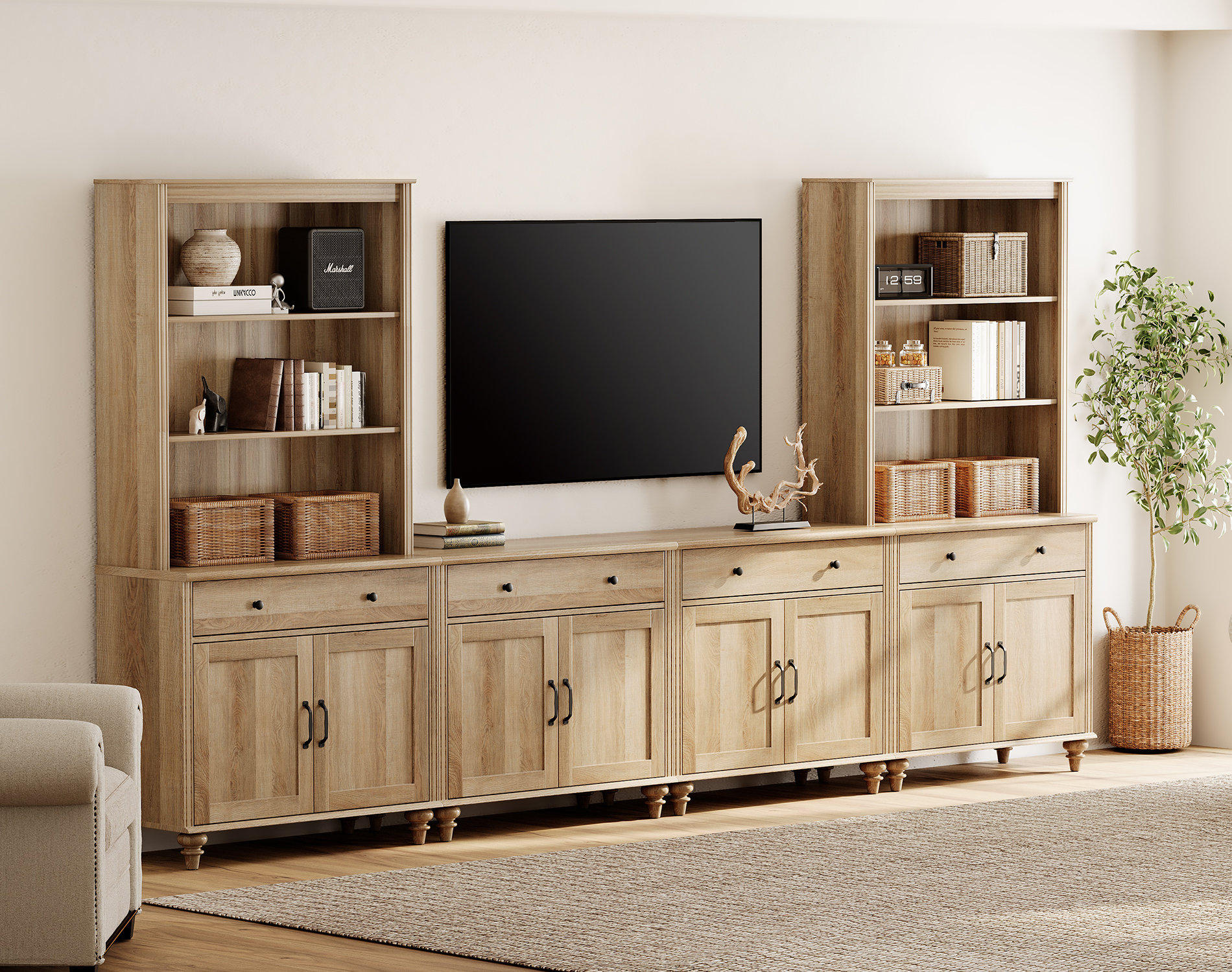 Tv and home theater wall unit store