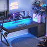 Wrought Studio™ 55" Computer Desk With 6 Drawers Home Office Desk ...