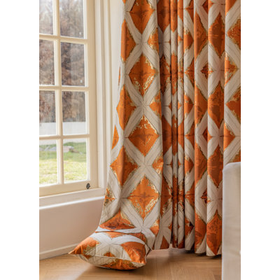 Visionary Home Rhea Polyester Room Darkening Curtain Pair | Wayfair
