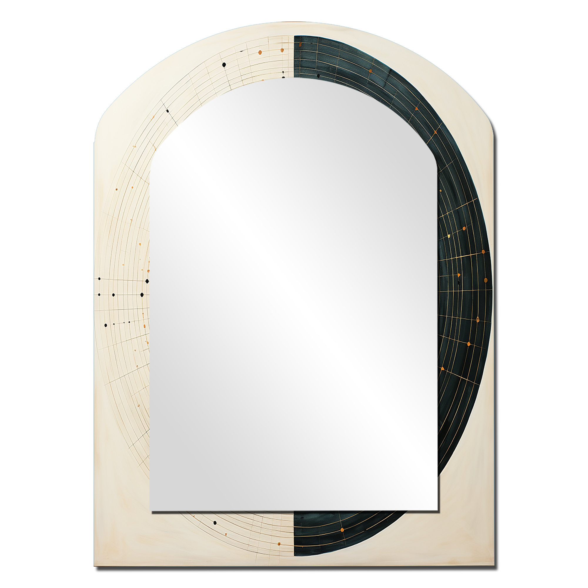 Dakota Fields Grey White Minimalist Ying Yong - Modern Arch Wall Mirror - Wayfair Canada
