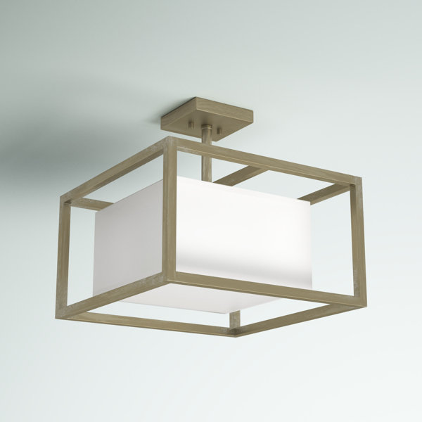 Greyleigh™ Colston Fabric Semi Flush Mount & Reviews - Wayfair Canada