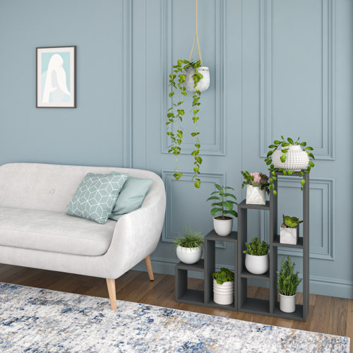 Gray Plant Stands & Tables You'll Love | Wayfair