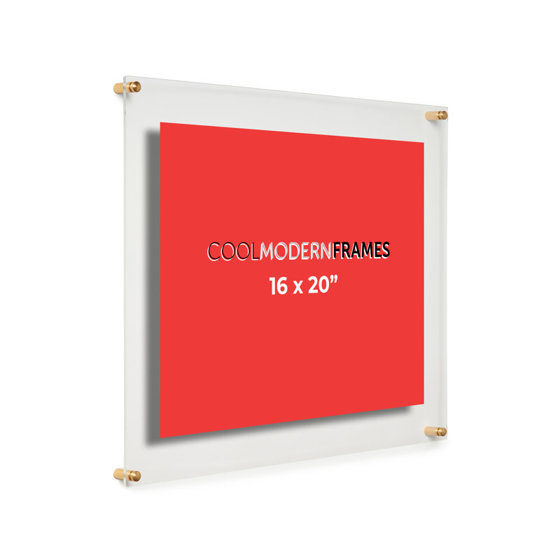 Cool Modern Frames Clear Acrylic Floating Picture Frame & Reviews | Wayfair