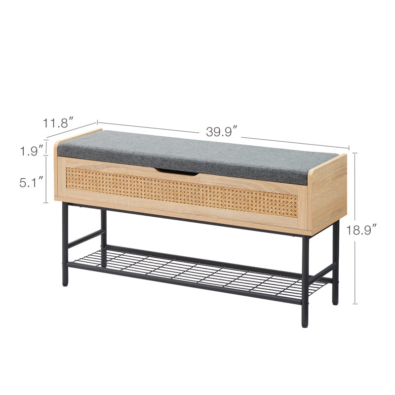 Bay Isle Home™ Doraville Shoe Storage Bench & Reviews | Wayfair