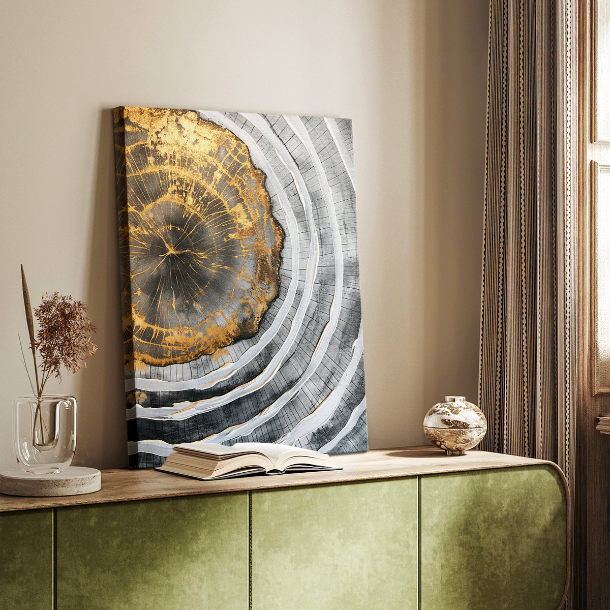 Wrought Studio™ ABSTRACT Series CCLII -Premium Gallery Wrapped Canvas ...