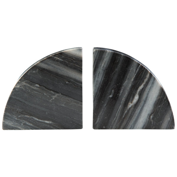 AllModern Glam Marble Bookends - Wayfair Canada