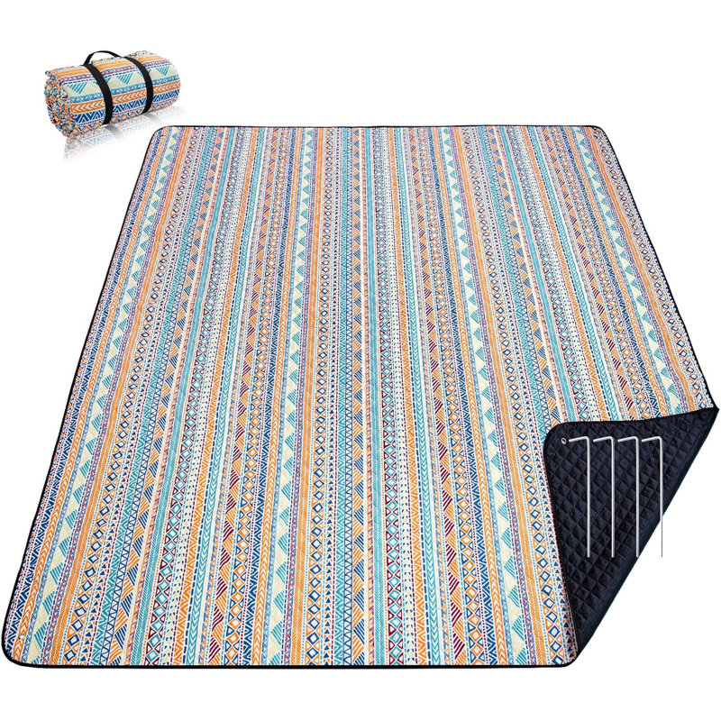 Union Rustic Picnic Blankets Extra Large, Waterproof Foldable Outdoor ...