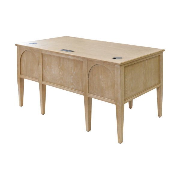 Birch Lane™ Gayle Solid Wood Executive Desk & Reviews | Wayfair