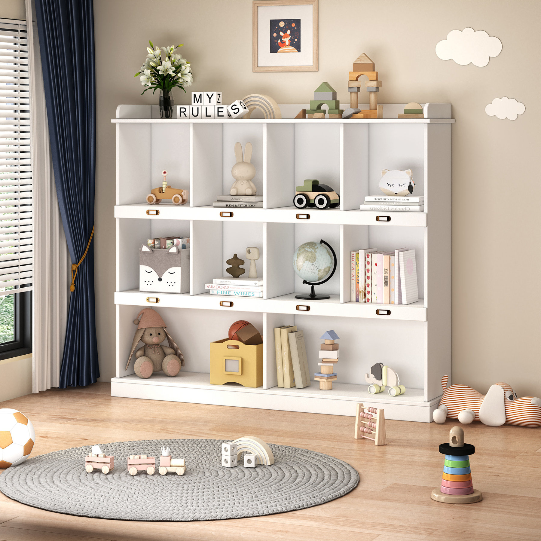Latitude Run® 10-Shelf Bookcase | Wayfair