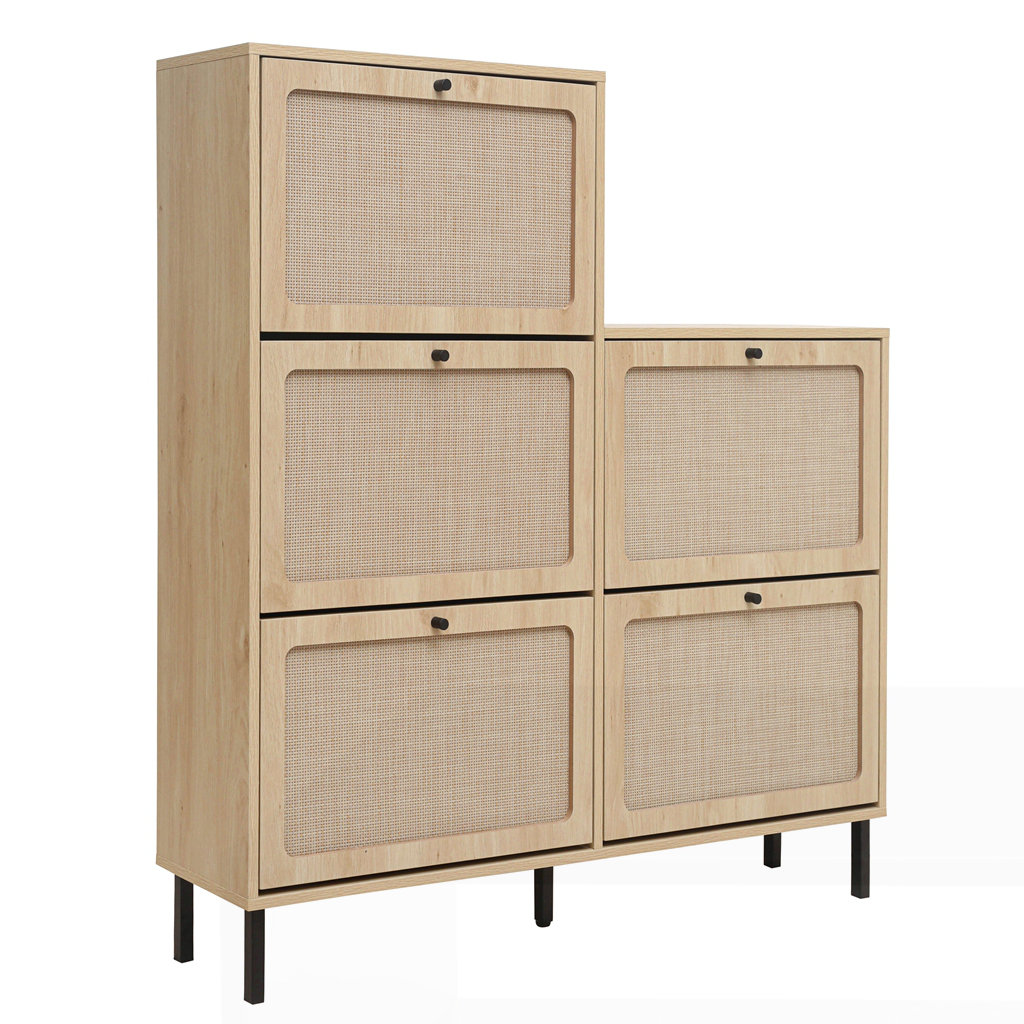 Bay Isle Home™ Freestanding Modern Shoe Storage Cabinet | Wayfair