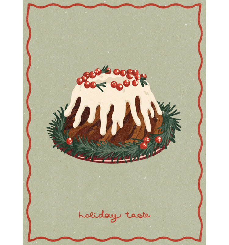 The Seasonal Aisle Christmas cake. Holiday Taste | Wayfair.co.uk