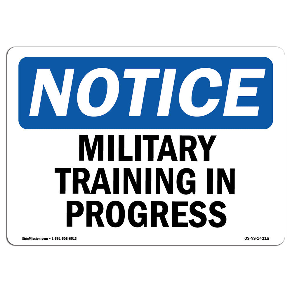 SignMission Military Training in Progress Sign | Wayfair