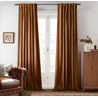 Mercer41 Dessy Velvet Curtains 2 Panel Set Super Soft luxury Rod Pocket ...