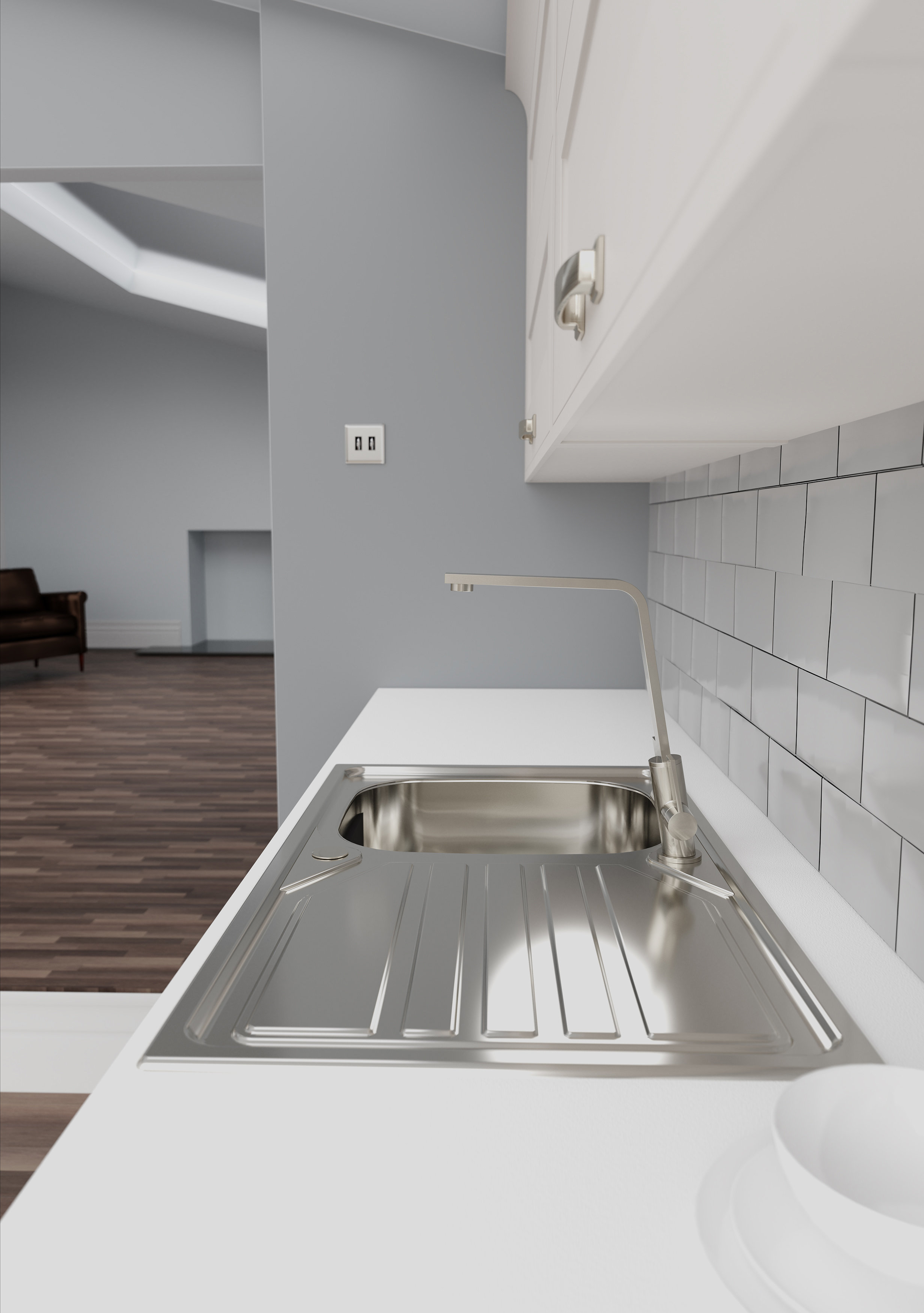 Abode Designs Mikro Single Bowl Inset Kitchen Sink | Wayfair.co.uk