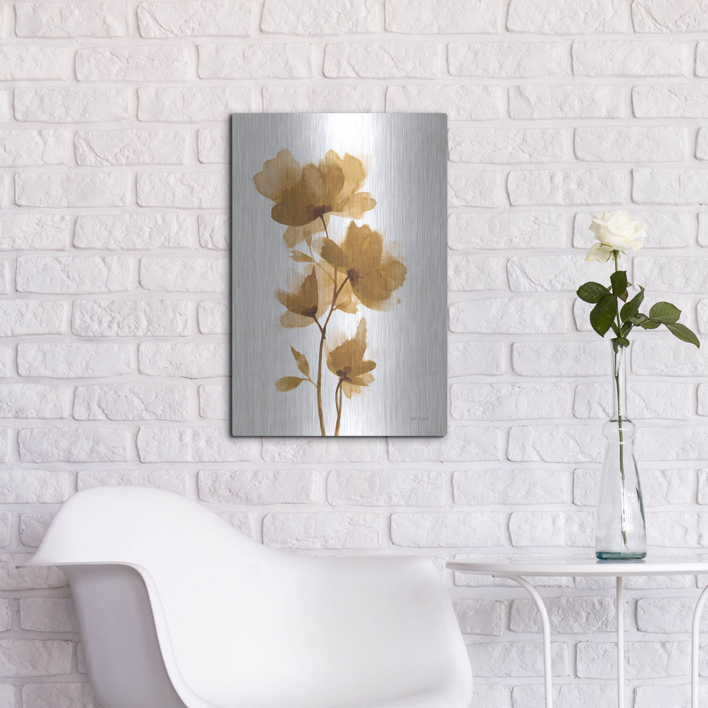 Winston Porter Golden Blooms 1' by Yvette St. Amant Metal Wall Art, 16 ...