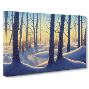 Alpen Home Sunrise Winter Forest Vol.4 - Wrapped Canvas | Wayfair.co.uk