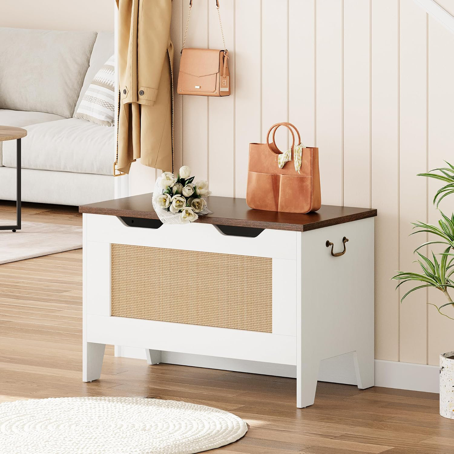 Bay Isle Home™ Wooden Toy Chest, Storage Bench With Safety Hinge ...