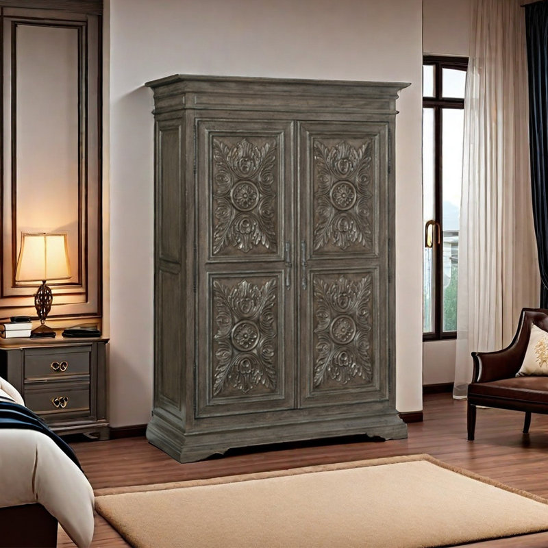 Parttlion American style retro light luxury wardrobe | Wayfair