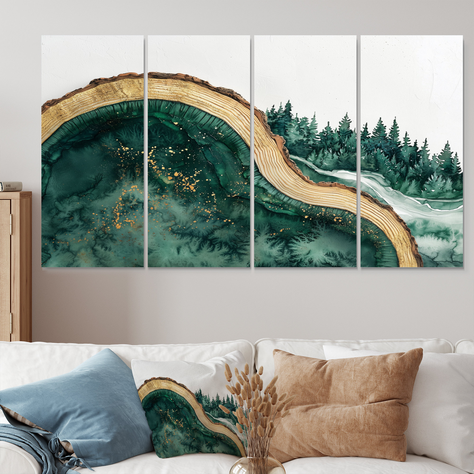 Millwood Pines Bold Forest Landscape Path Of The Emerald River VI ...