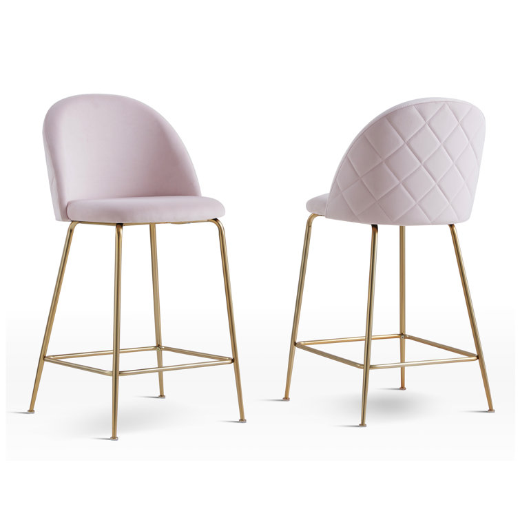 Everly Quinn Loxton Upholstered 26'' Counter Stool & Reviews | Wayfair