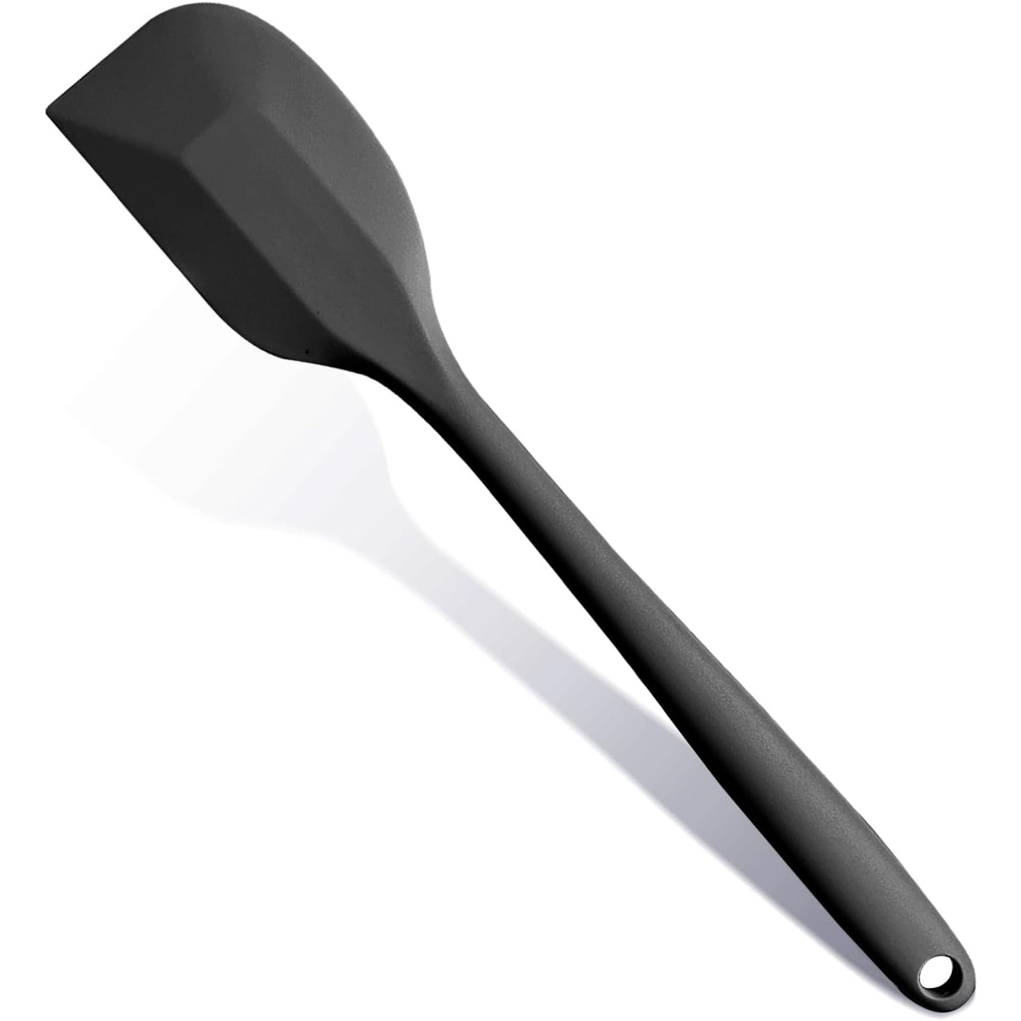 HHA Black Rubber Spatula For Kitchen Use, 10.8In Silicone Spatulas For ...