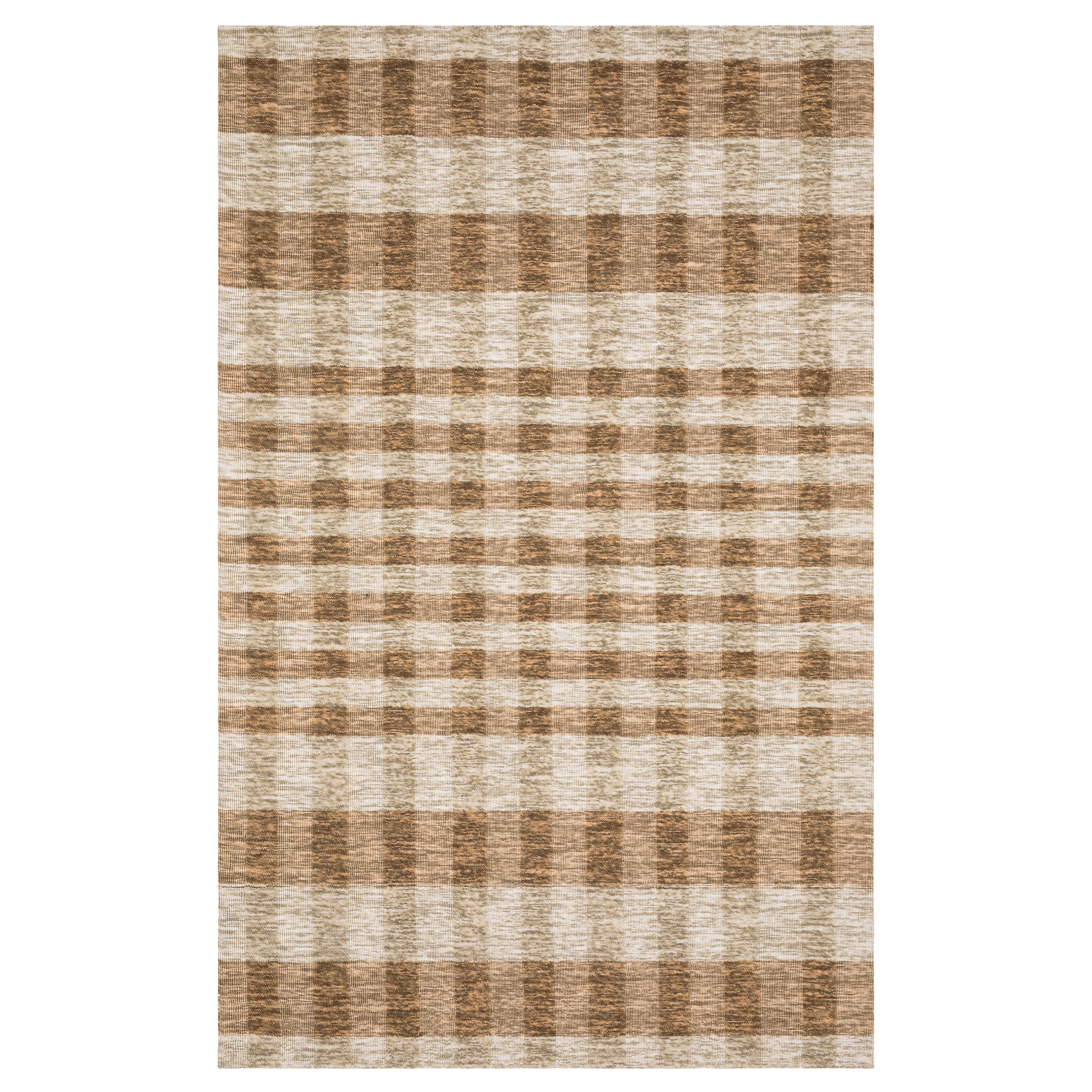 Bungalow Rose Bellatrix Scandinavian Textured Stripes Beige/ Rust ...