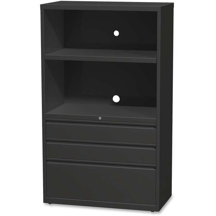 Inbox Zero 36" Lateral File Drawer Combo Unit-Black | Wayfair