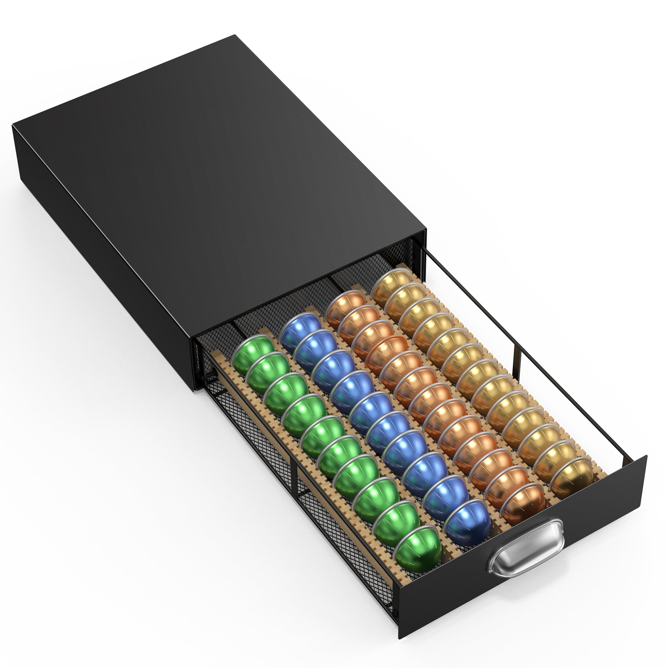 KES Tiroir porte-dosette réglable KES, organisateur de dosette en métal ...