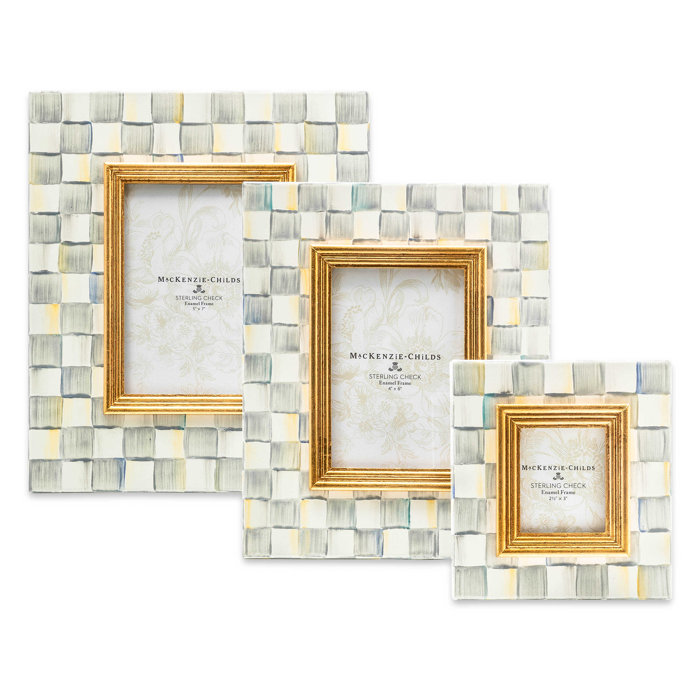 MacKenzie Childs Sterling Check® Frame | Wayfair