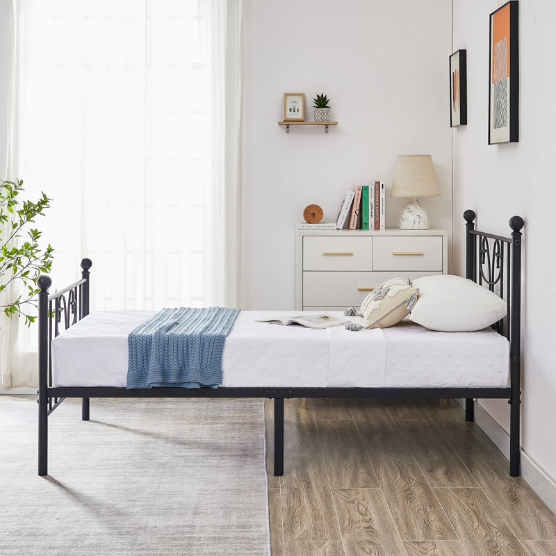 Lark Manor Alsa 42.1'' Steel Bed Frame & Reviews | Wayfair