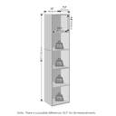 Ebern Designs Shavon 5-Tier Open Shelf Multipurpose Closet & Clothing ...