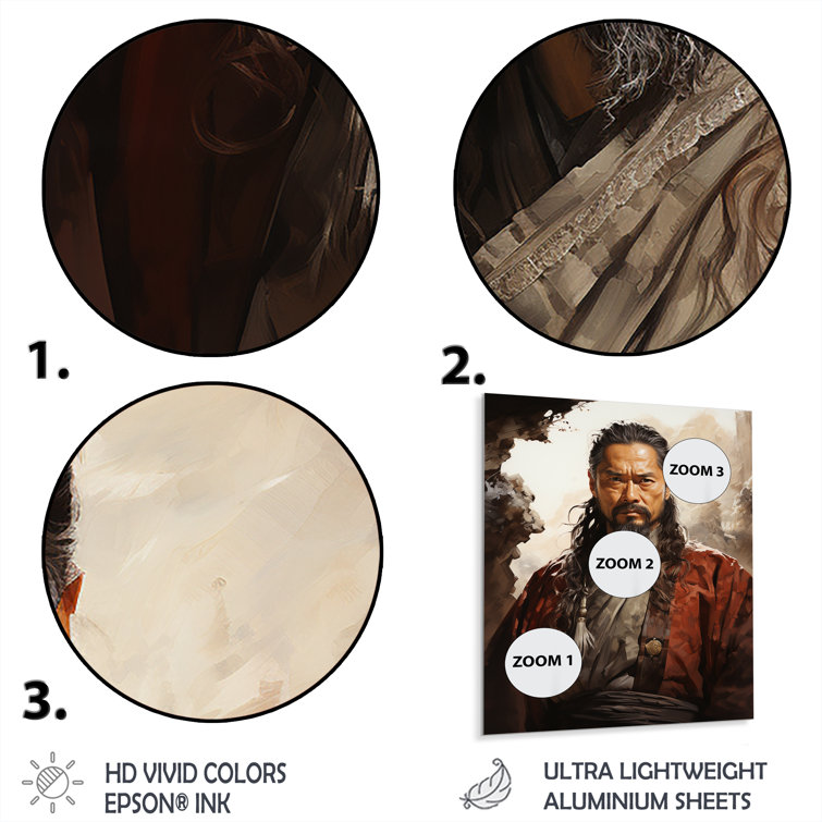 Winston Porter Emperor Qin Shi Huang Portrait On Metal Print | Wayfair