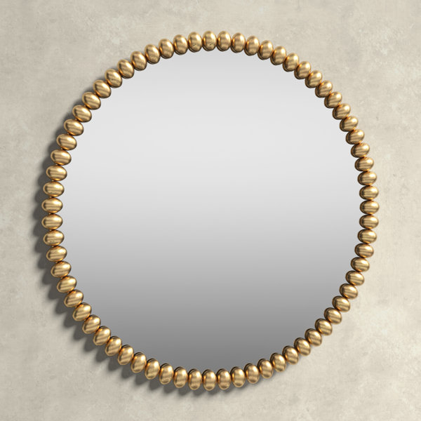 Birch Lane™ Herb Round Gold Mirror & Reviews | Wayfair