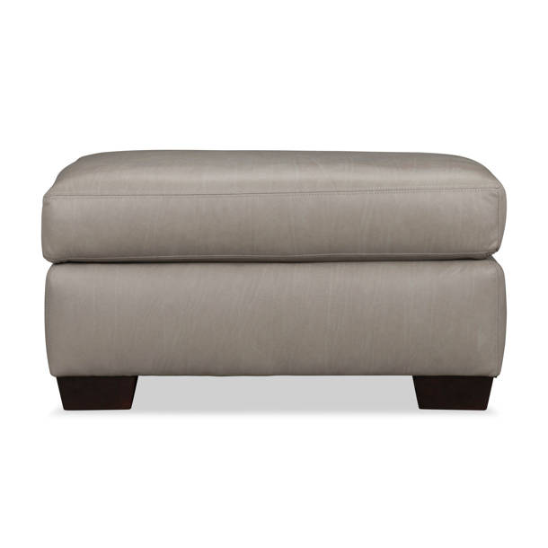 Birch Lane™ Mishal Leather Ottoman | Wayfair