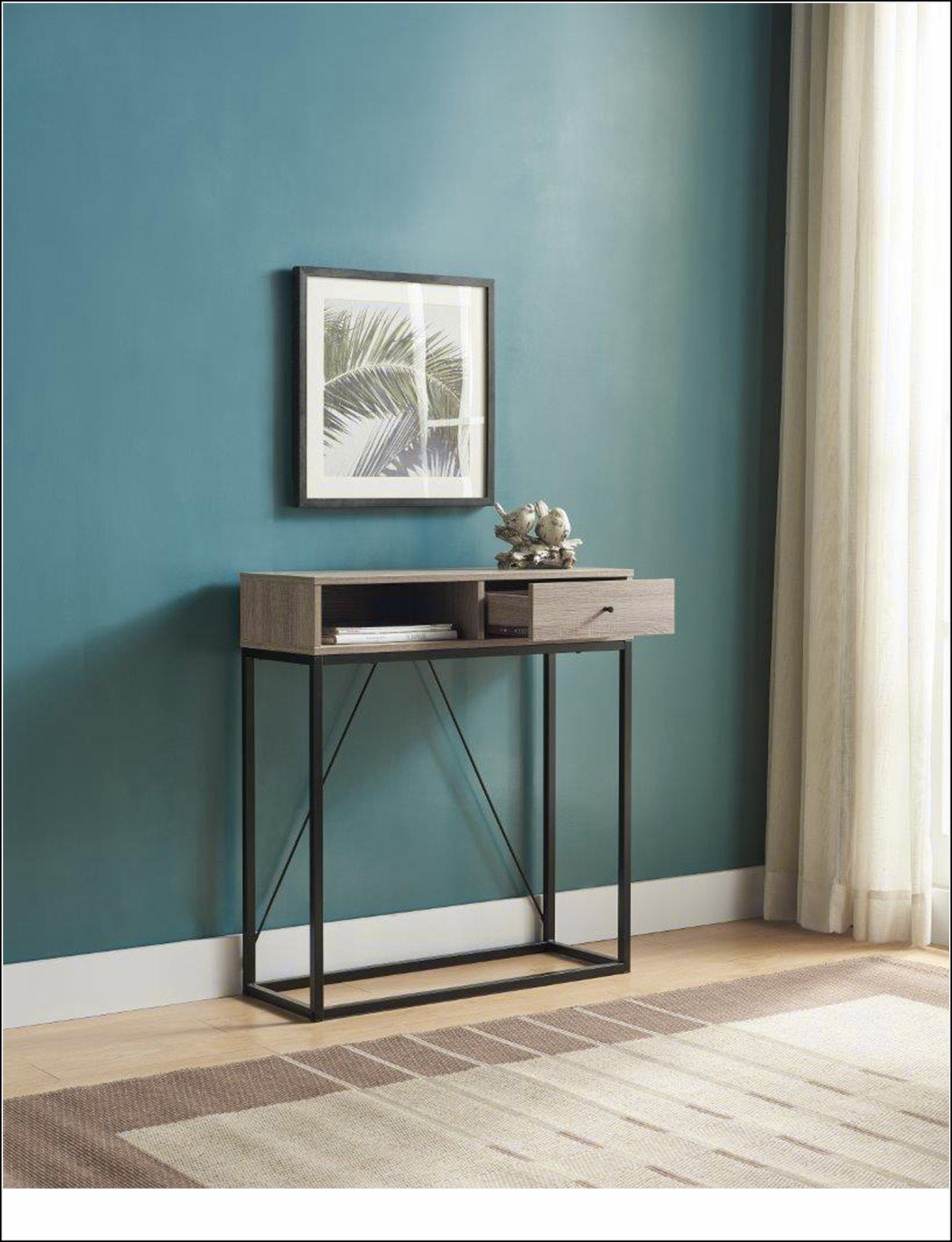 Ebern Designs Console avec tiroir et casier ouvert - Wayfair Canada
