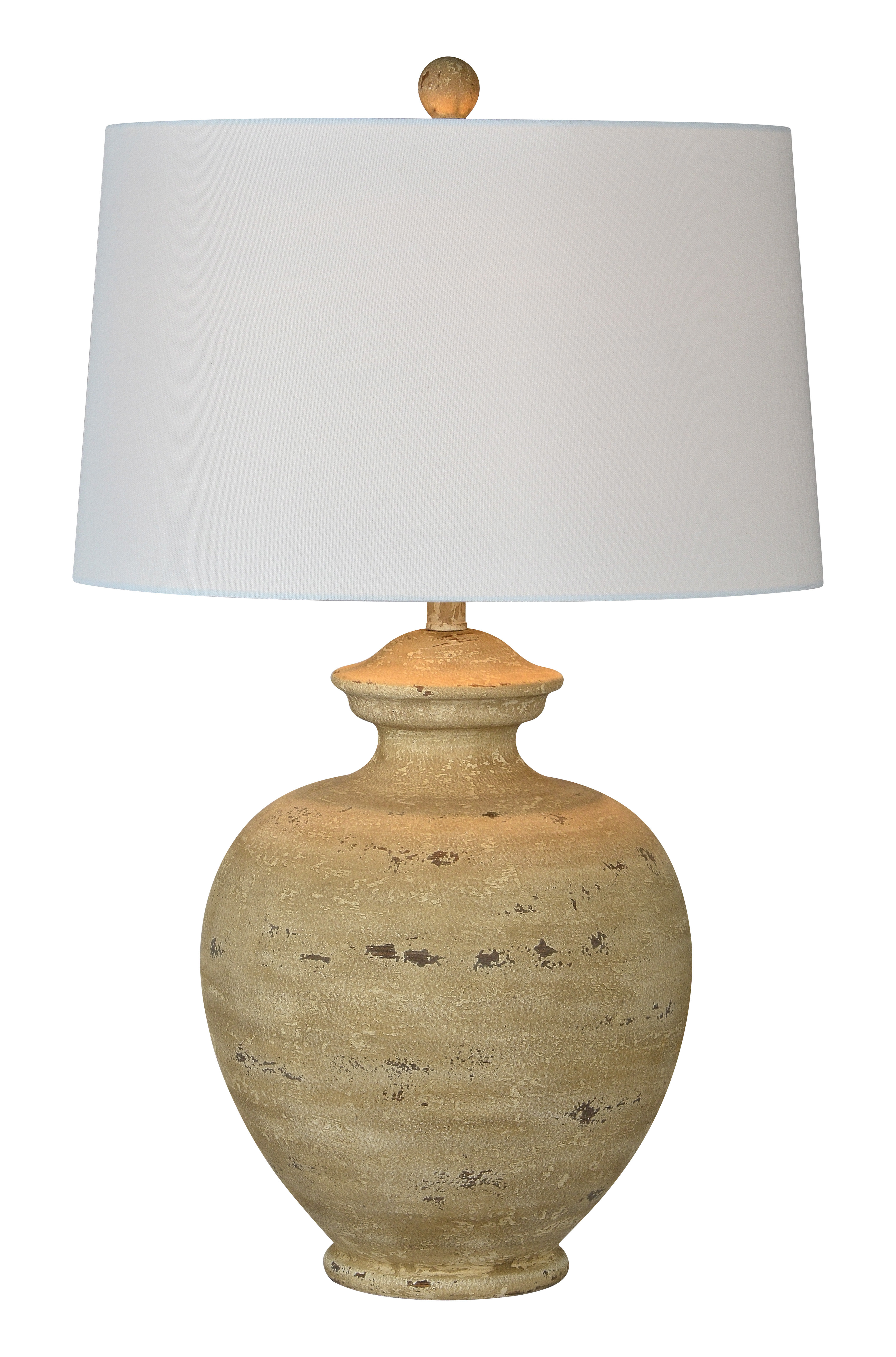 Rosalind Wheeler Adelbert 31.5'' Distressed Sand Table Lamp | Wayfair