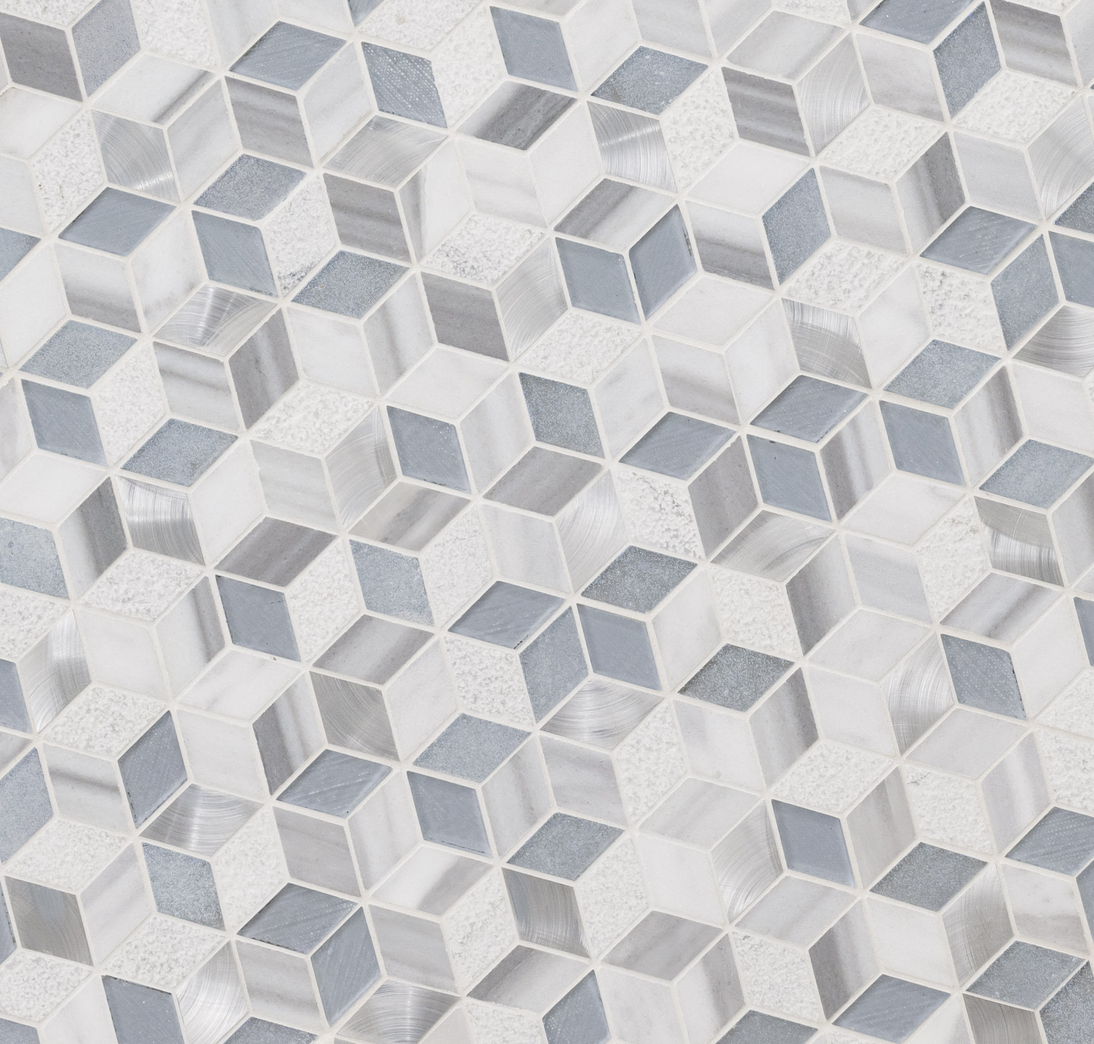 Ackland Alessio Cube 12 in. x 13 in. Glass, Stone and Metal Blend ...
