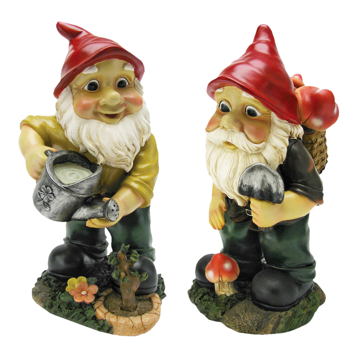 Design Toscano 2 Piece Gulliver and Mushroonie Gnome Statue Set ...