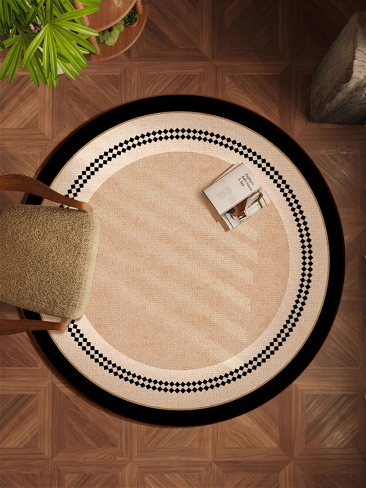Ebern Designs Premium Round Rug – Versatile Chair Mat For Balcony ...