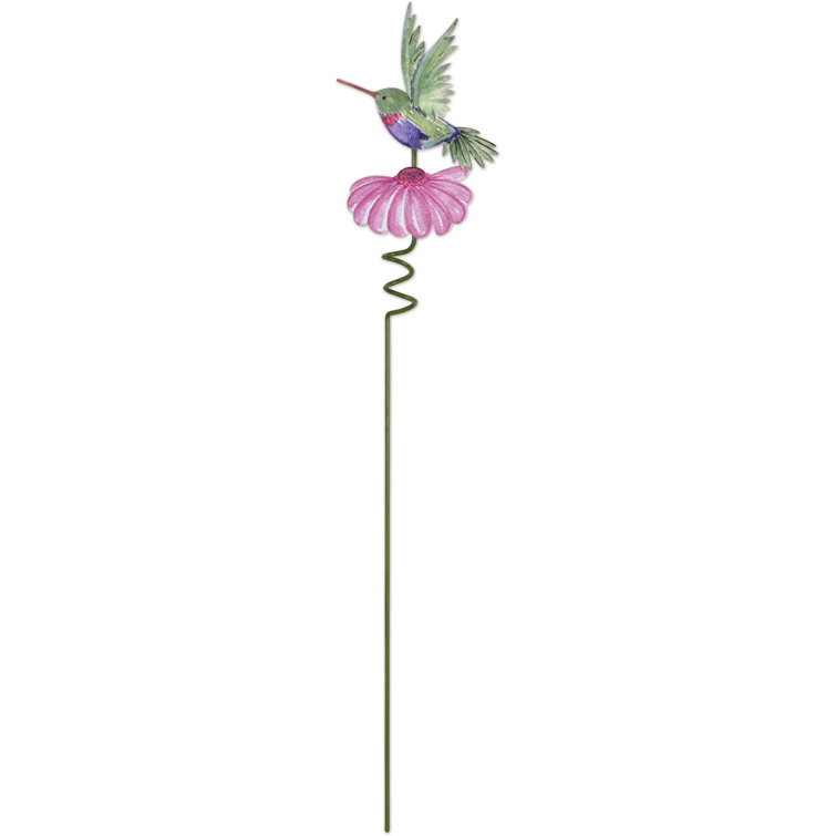 The Holiday Aisle® Quinton Hummingbird Plant Garden Stake | Wayfair
